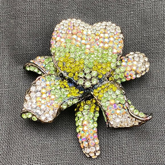 LOUIS STERN | Jewelry | Vintage Louis Stern Ls Signed Rhinestone Orchid ...